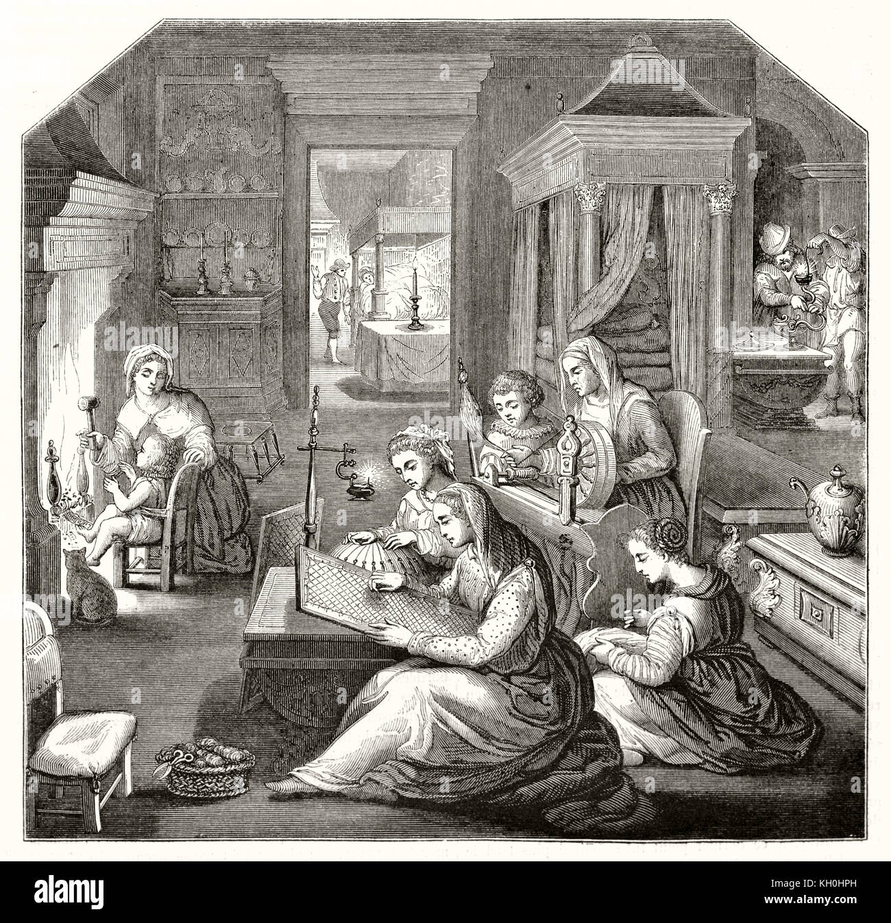 Woman domestic 16th century High Resolution Stock Photography and ...