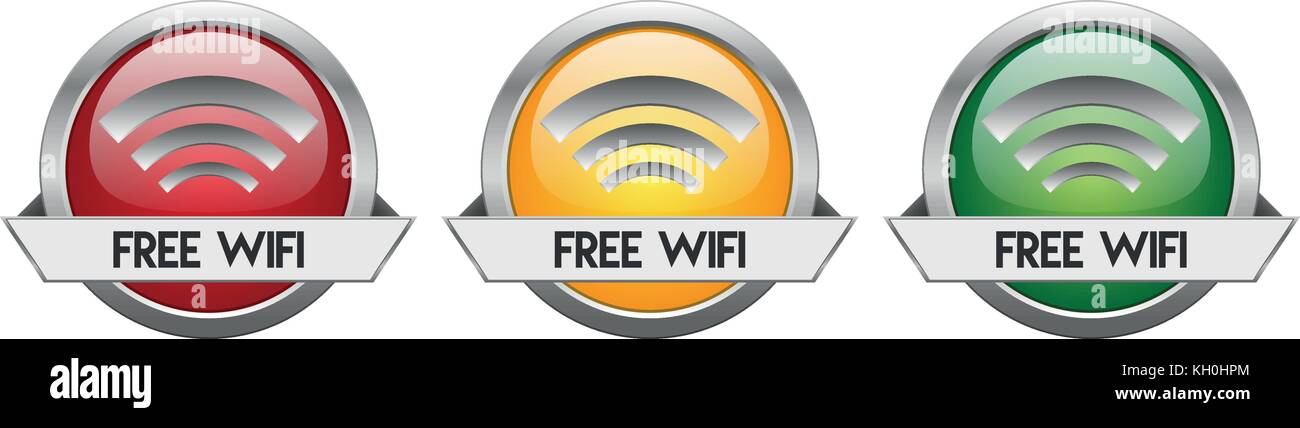Modern Button Vector Free WiFi for the creative use in graphic design ...