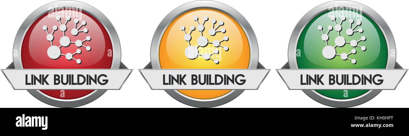 Modern Button Vector Link Building for the creative use in graphic ...