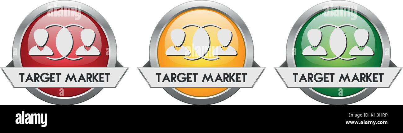 Modern Button Vector Target Market for the creative use in graphic ...