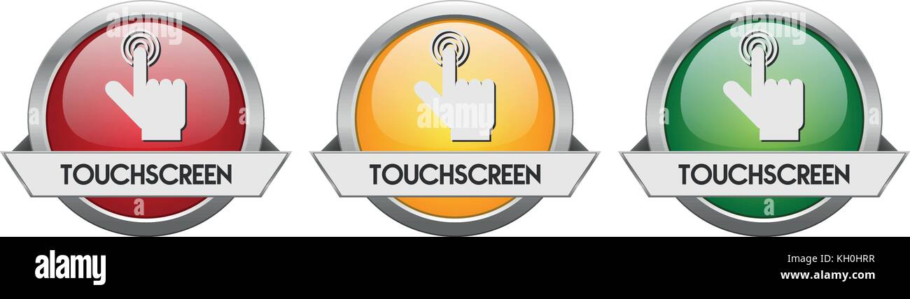 Modern Button Vector Touchscreen for the creative use in graphic design ...