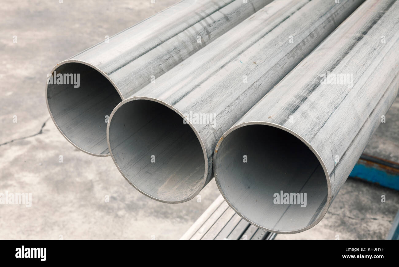Silver pipes circular hi-res stock photography and images - Alamy