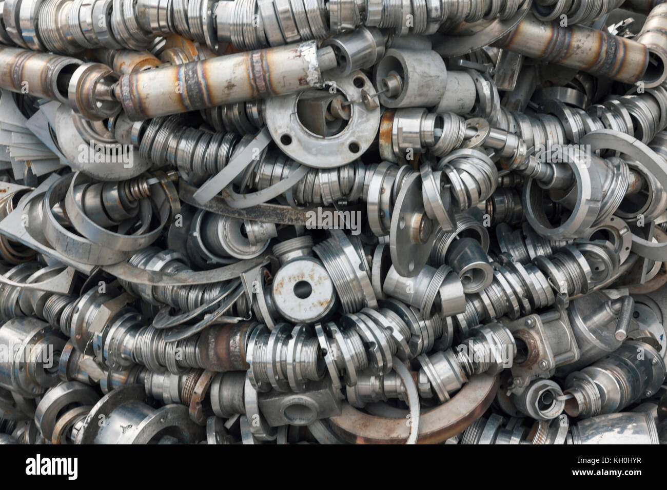 scrap metal on pile Stock Photo - Alamy