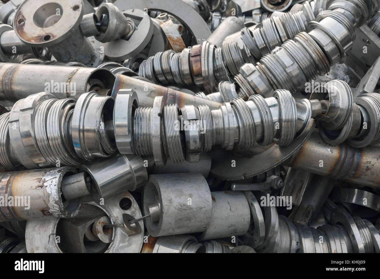 scrap metal on pile Stock Photo - Alamy