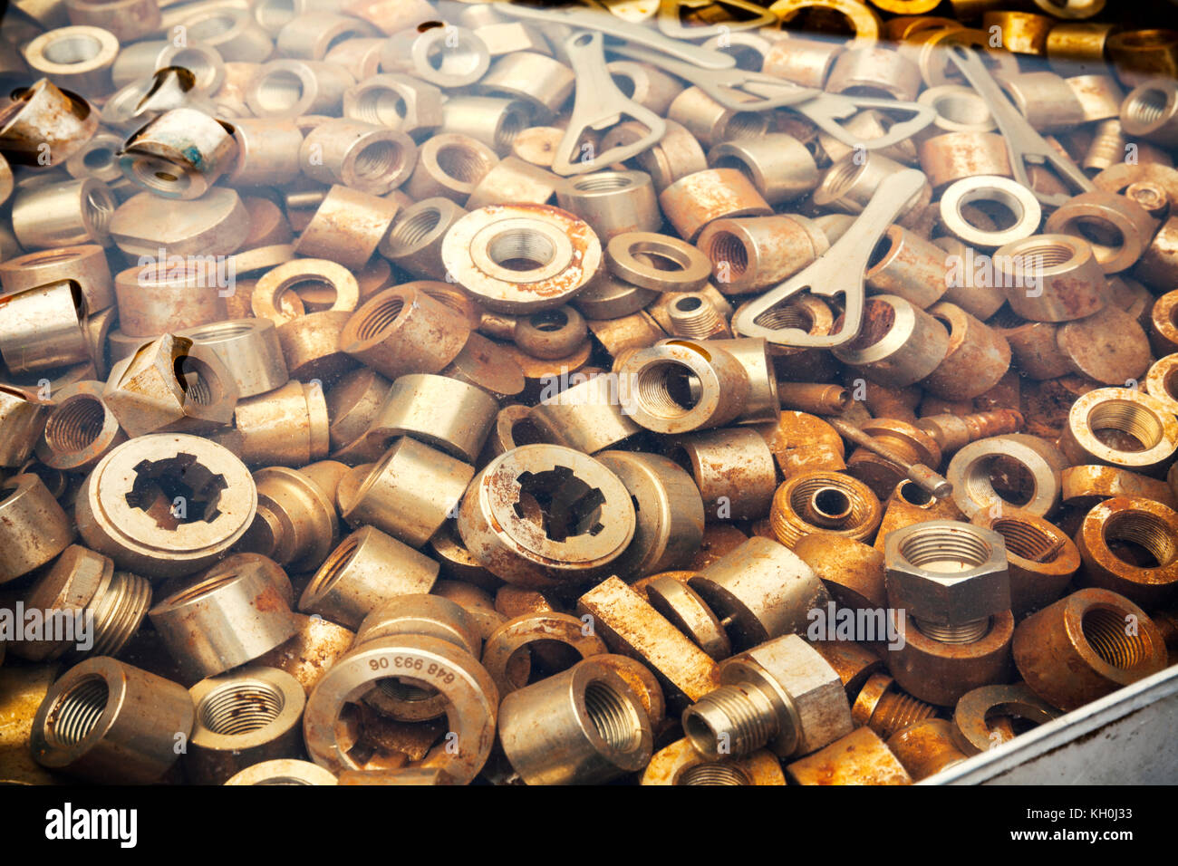 scrap metal on pile Stock Photo - Alamy