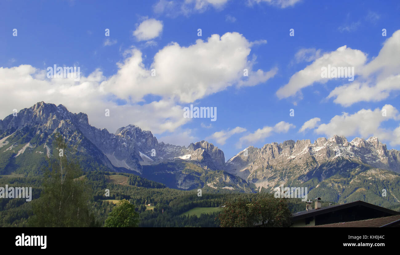 the mountain wilder kaiser in Austria Stock Photo - Alamy