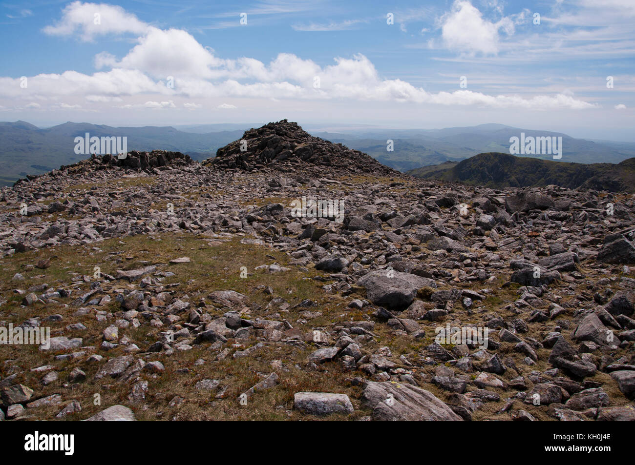 Summit of Scafell Pike in the Lake District National Park Stock Photo ...