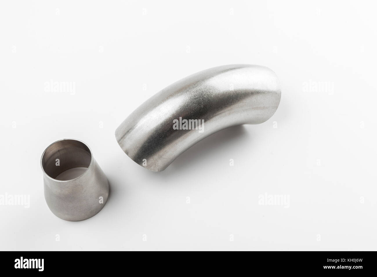 metal water valve fittings on a white background Stock Photo - Alamy