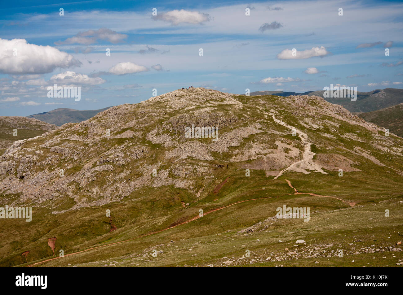 Allen Crags from above Esk Hause in the Lake District National Park ...