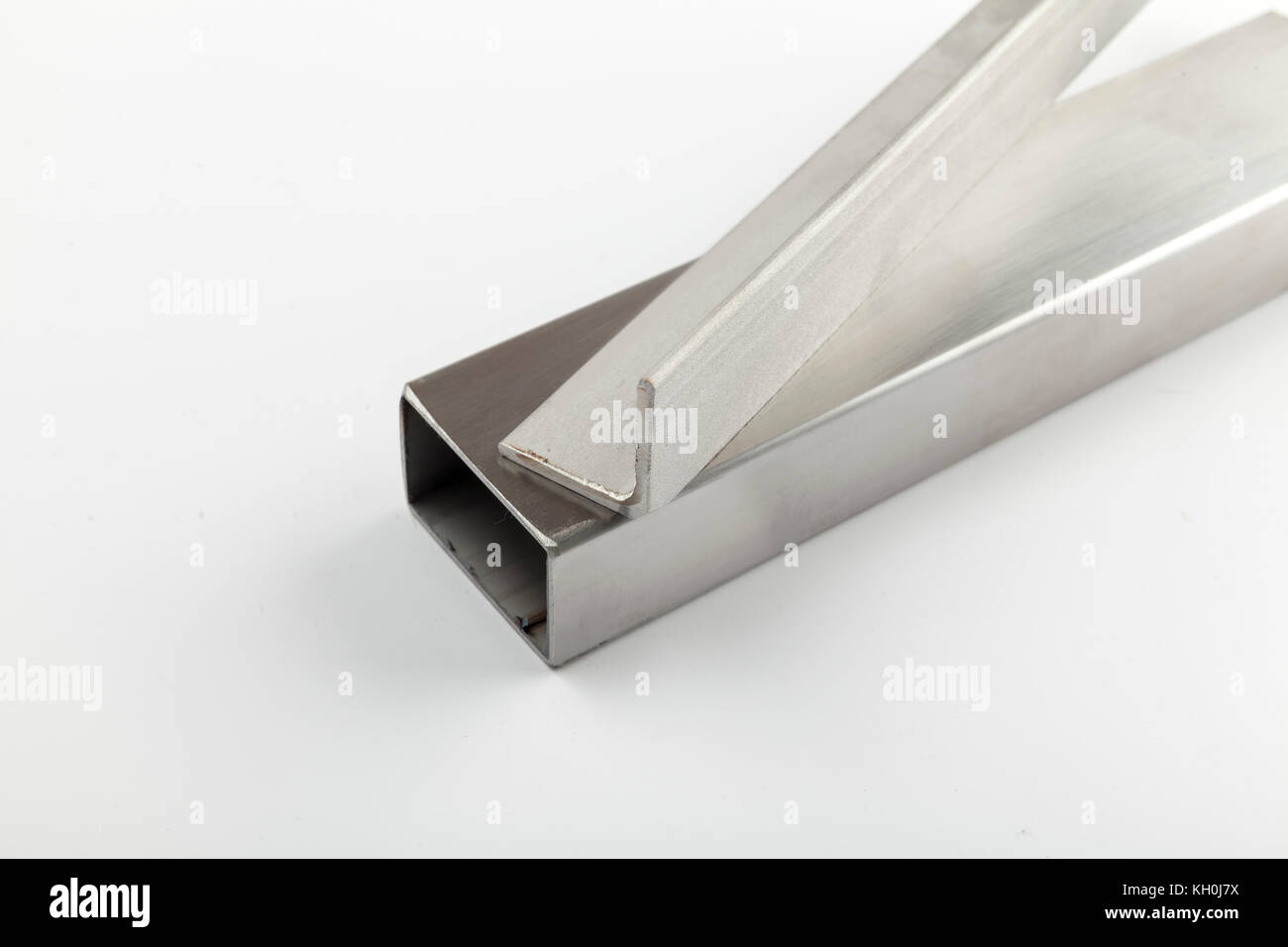 steel material on a white background Stock Photo - Alamy