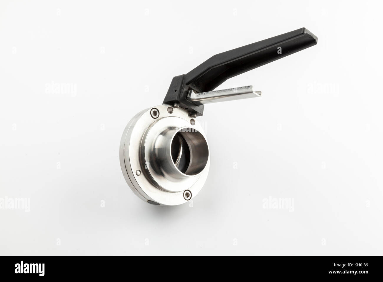 metal water valve fittings on a white background Stock Photo - Alamy