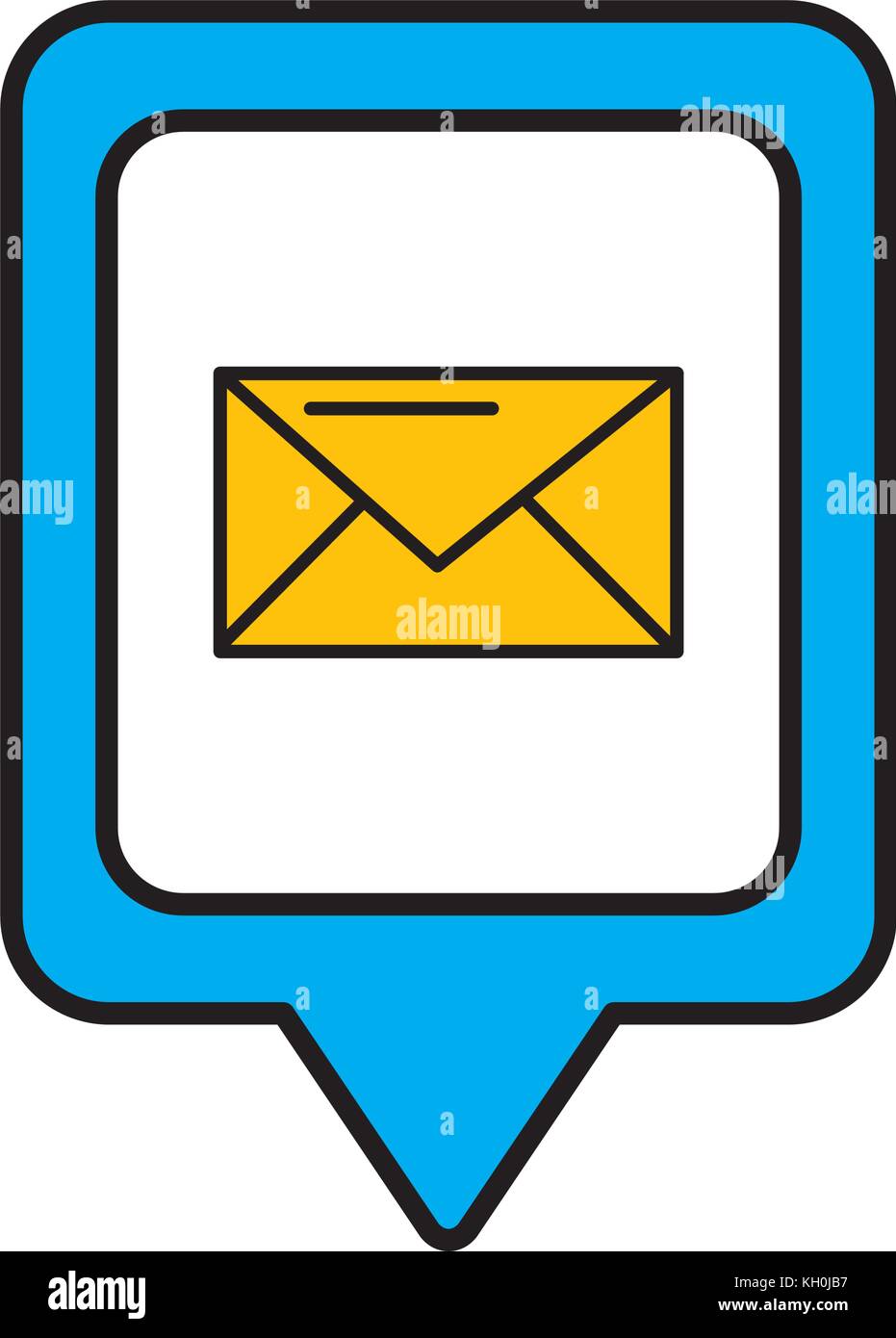 email social media square pointer web Stock Vector Image & Art - Alamy