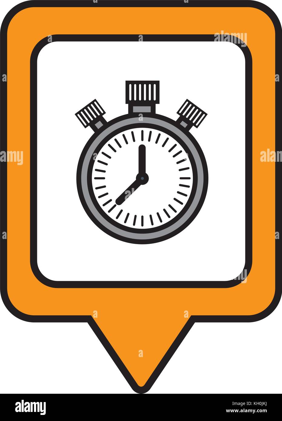 chronometer social media square pointer web Stock Vector Image & Art ...