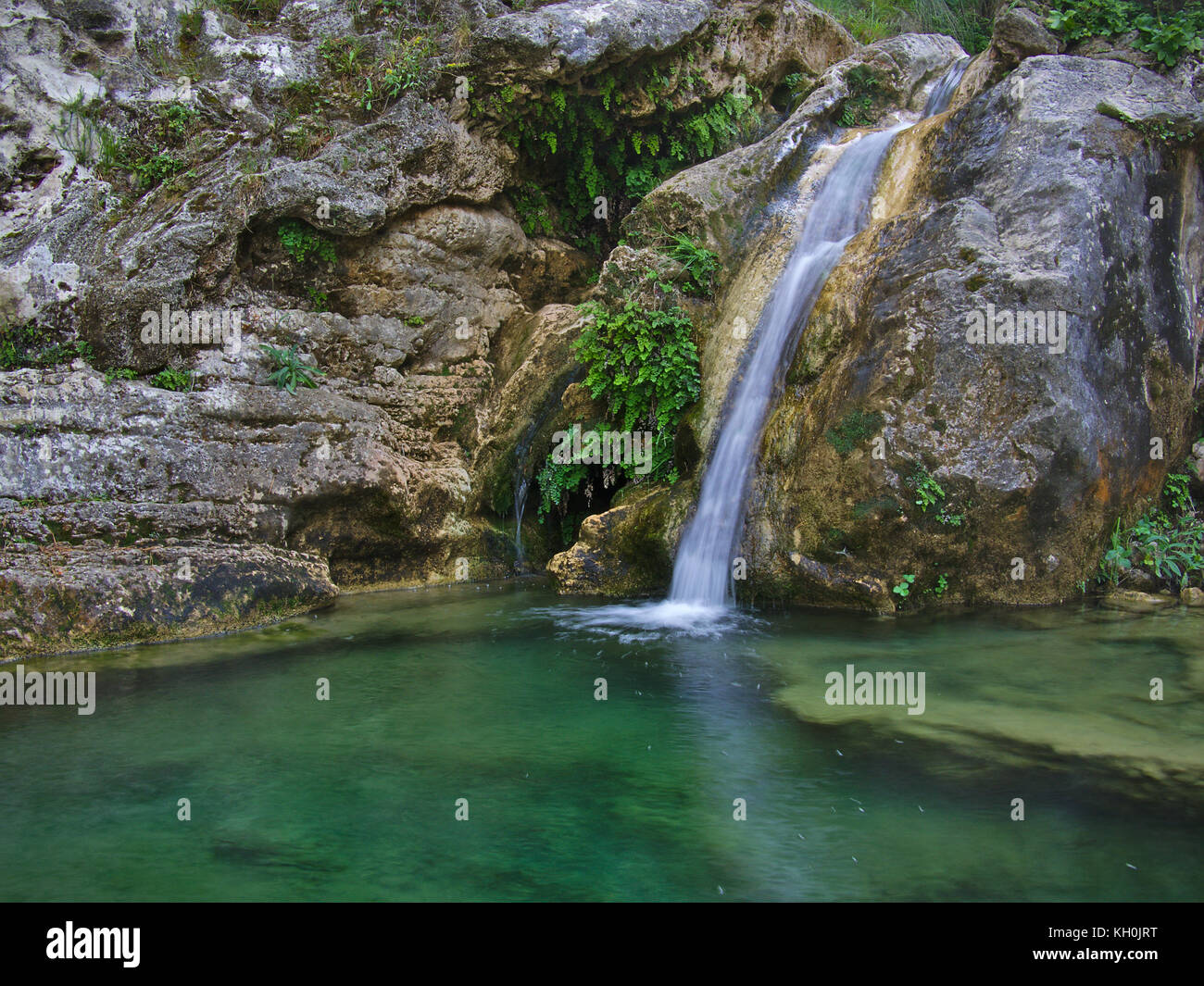 The Febro river ravine in the mediteranean pre-coastal mountains of ...
