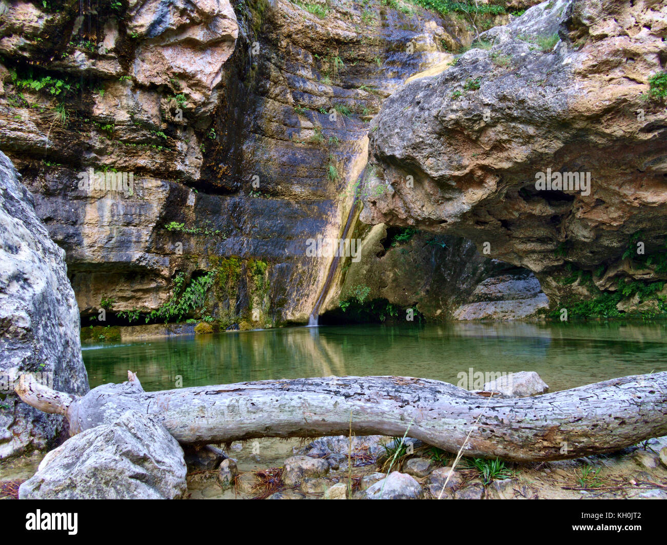 The Febro river ravine in the mediteranean pre-coastal mountains of ...