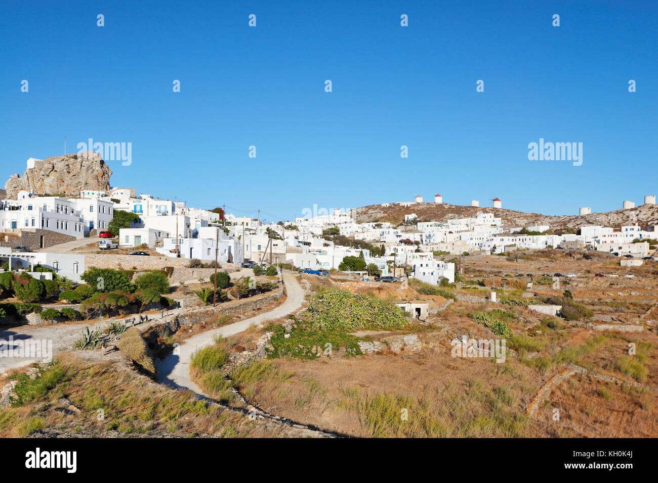 Chora capital village amorgos hi-res stock photography and images - Alamy