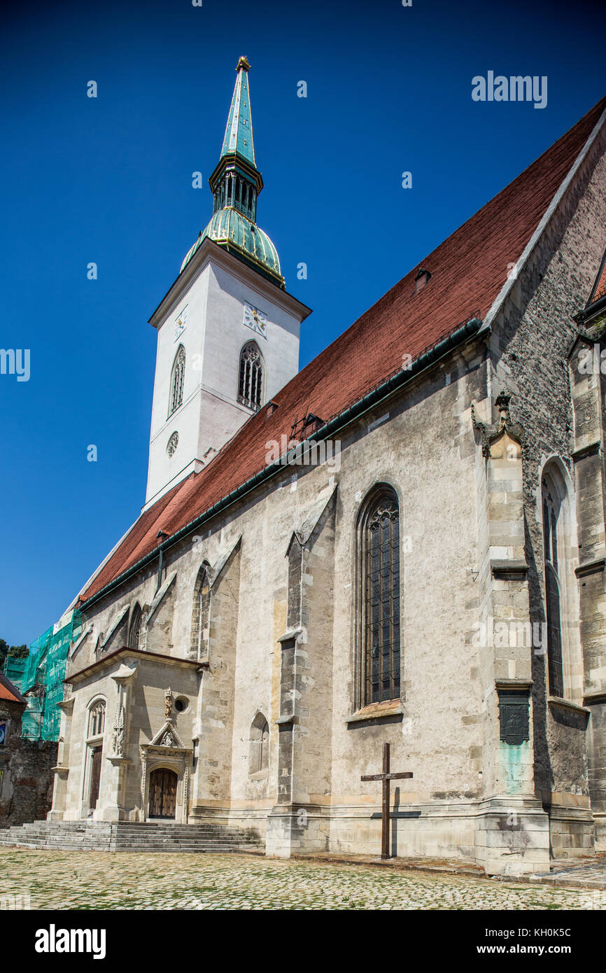 Bratislava, Slovakia. 04 AUGUST 2015. St. Martin Church in Bratislava ...