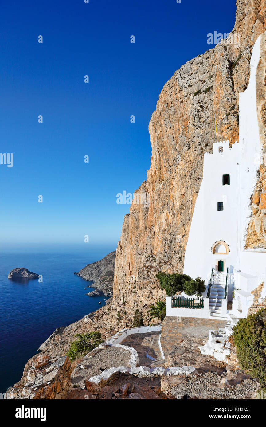 The monastery of Hozoviotissa in Amorgos island, Greece Stock Photo - Alamy