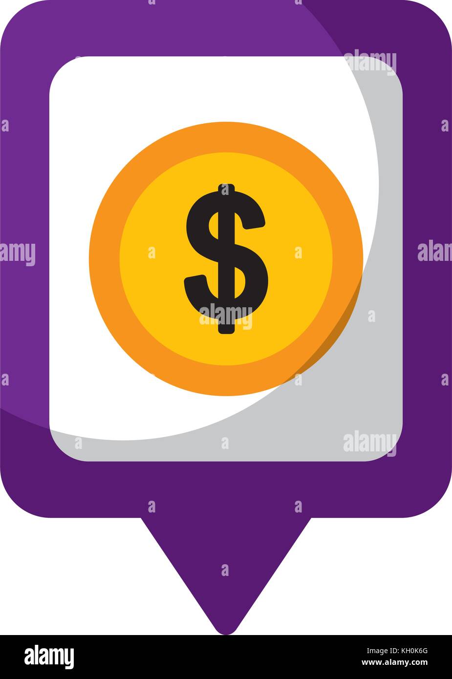 money dollar social media square pointer web Stock Vector Image & Art ...
