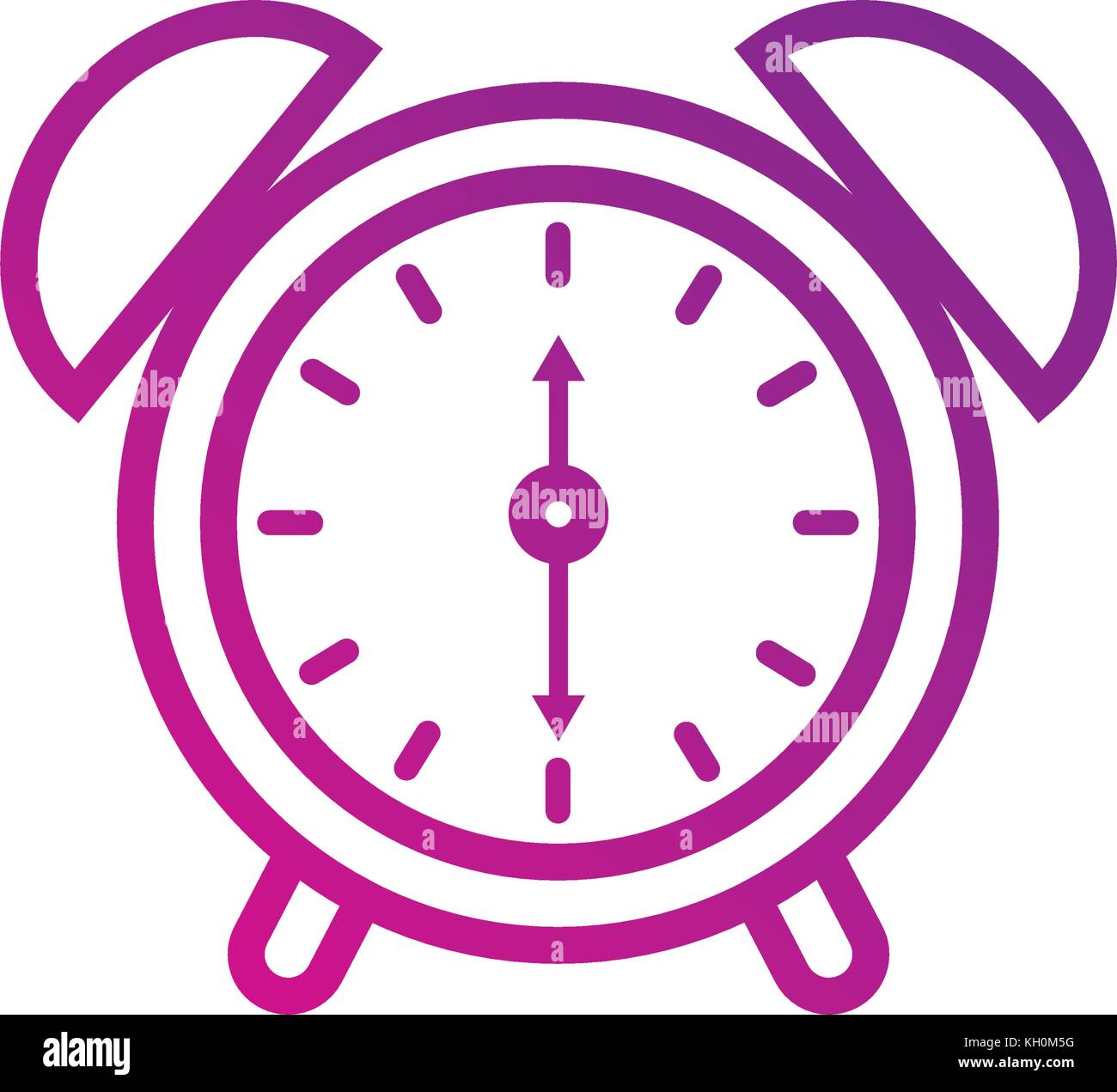 alarm clock for web and mobile application social media Stock Vector ...