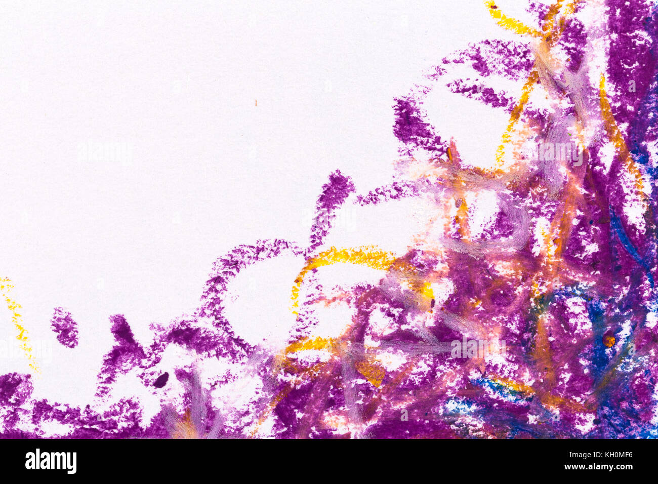 crayons blue purple frame texture background close up shot Stock Photo ...