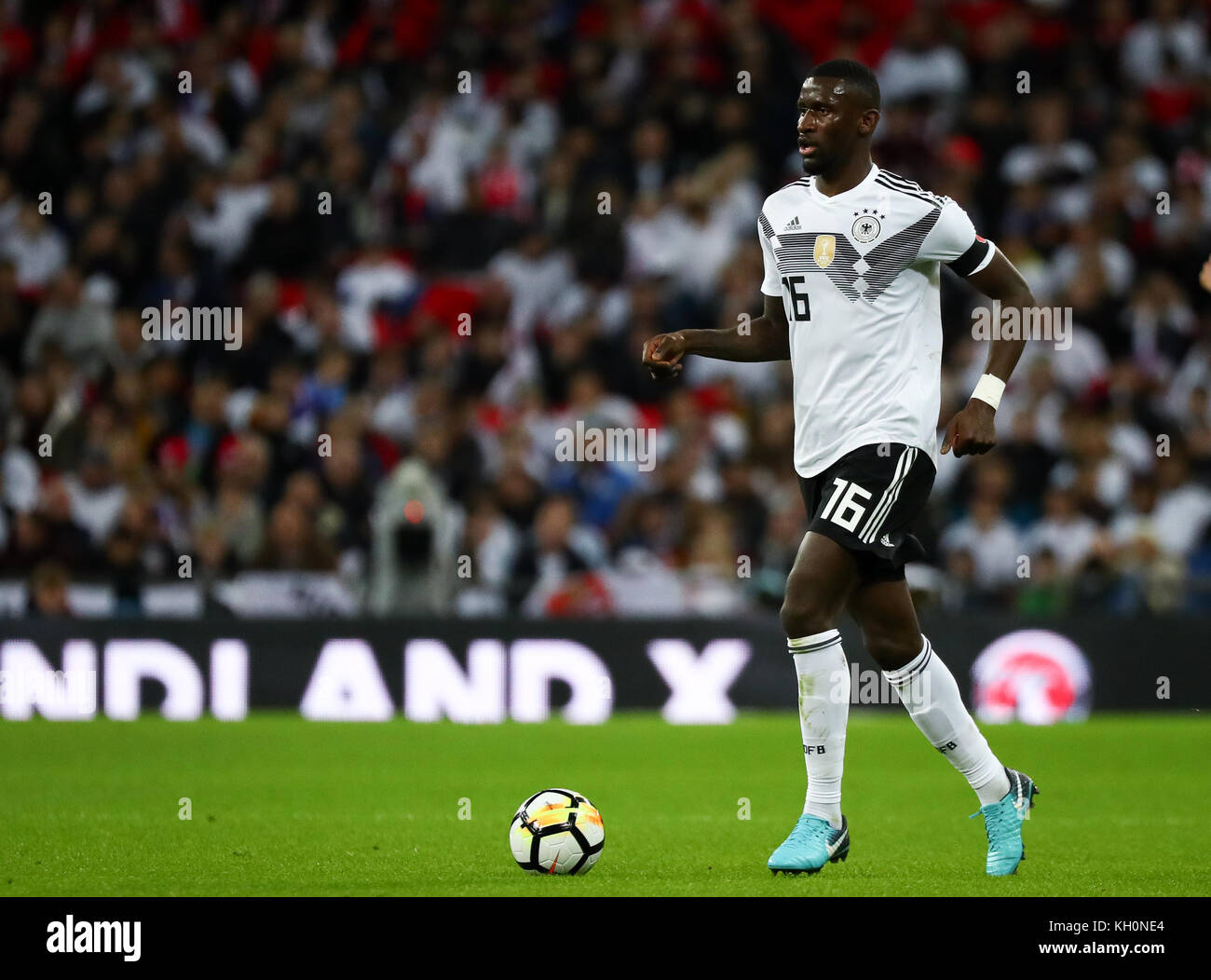 London, Great Britain. 10th Nov, 2017. Germany's Antonio Rudiger in ...