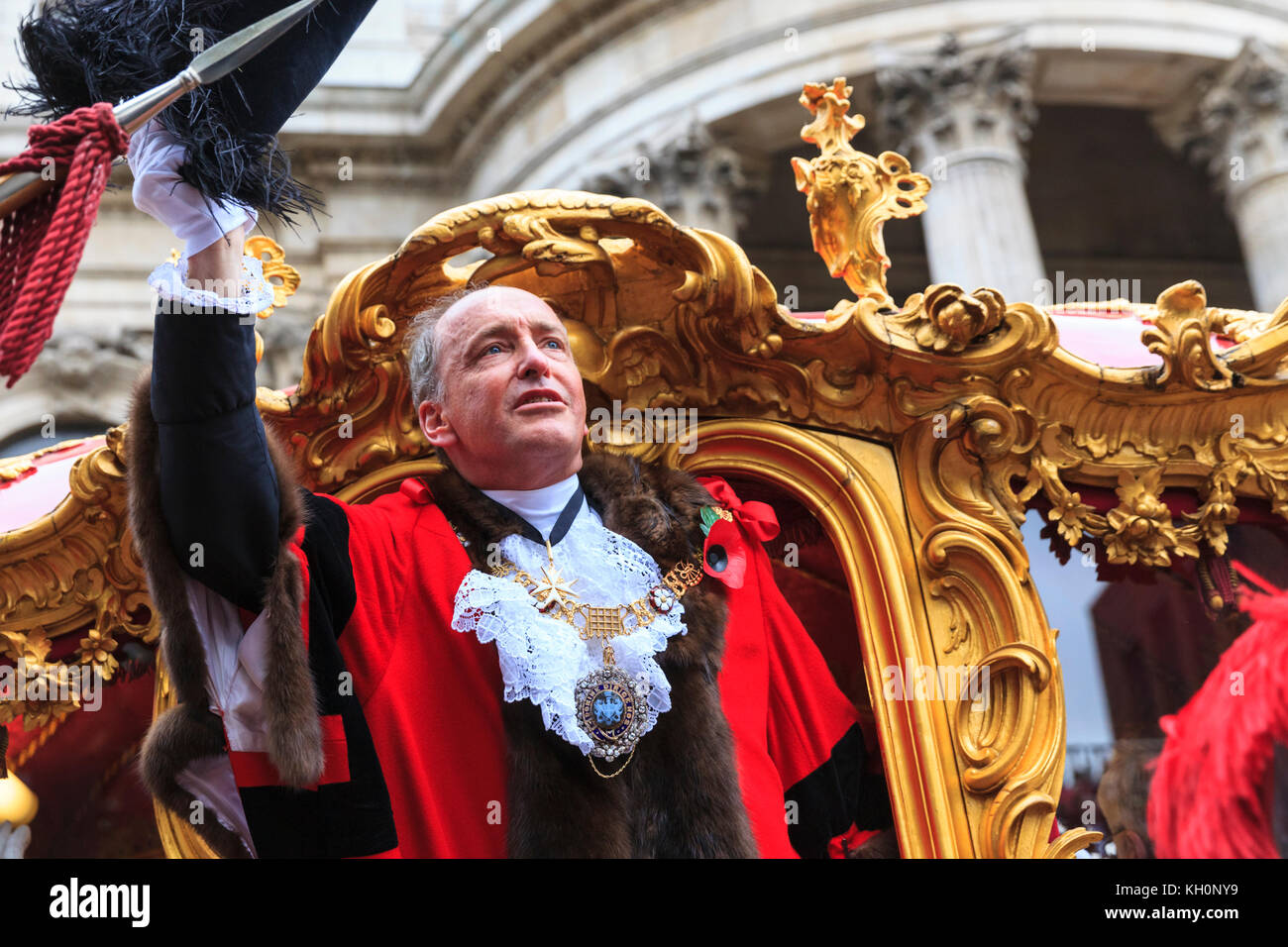 City of London, UK. 11th Nov, 2017. The new Lord Mayor, Charles Bowman ...