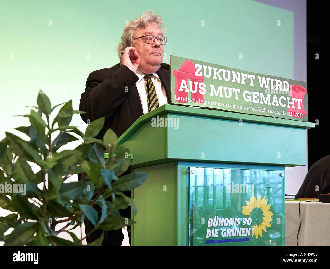 Member of European Parliament Reinhard Buetikofer (The Greens) talks ...