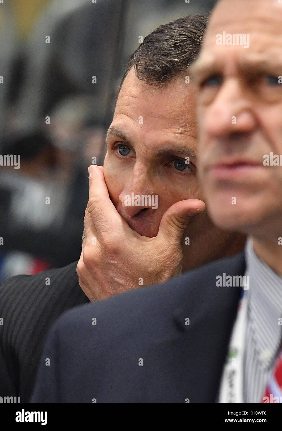 USA's coach Tony Granato during the ice hockey Deutschland Cup match ...
