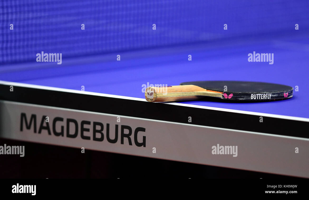 Magdeburg, Germany. 10th Nov, 2017. A close-up during the Men's, single ...