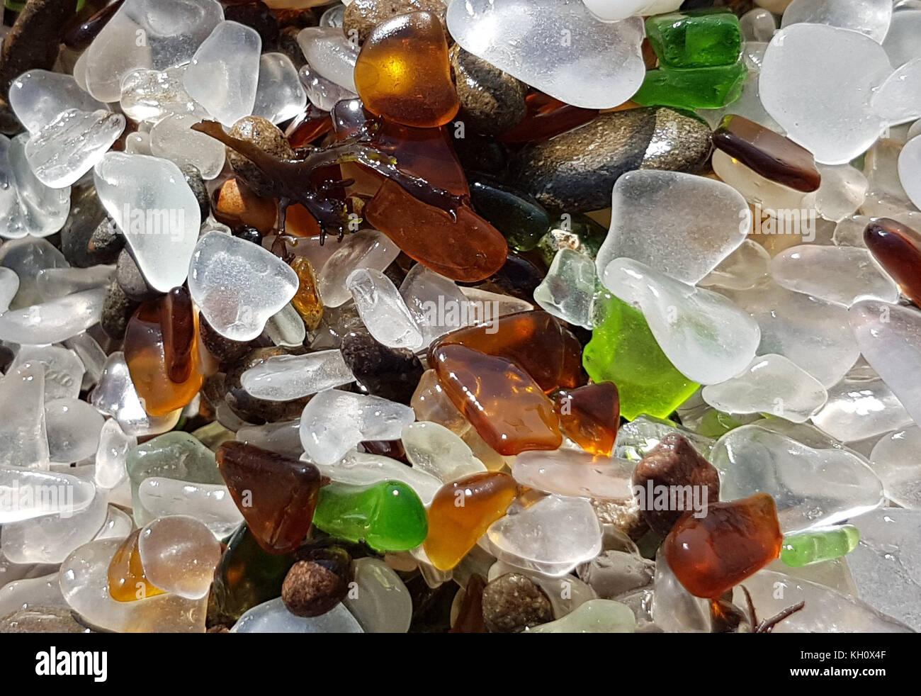 Fort Bragg, California, USA. 10th Sep, 2017. Innumerous seaglass ...