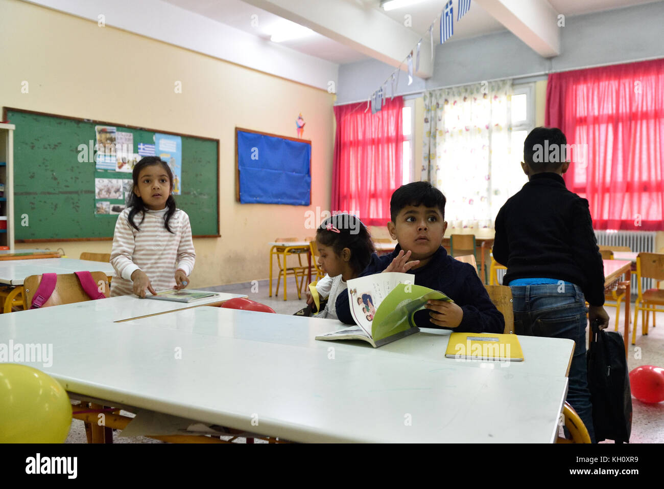 Greek classroom hi-res stock photography and images - Alamy