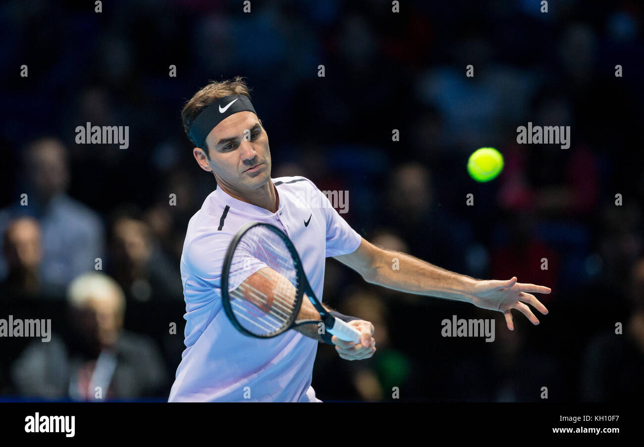 London, UK. 12th Nov, 2017. Roger FEDERER (Switzerland) during the ...