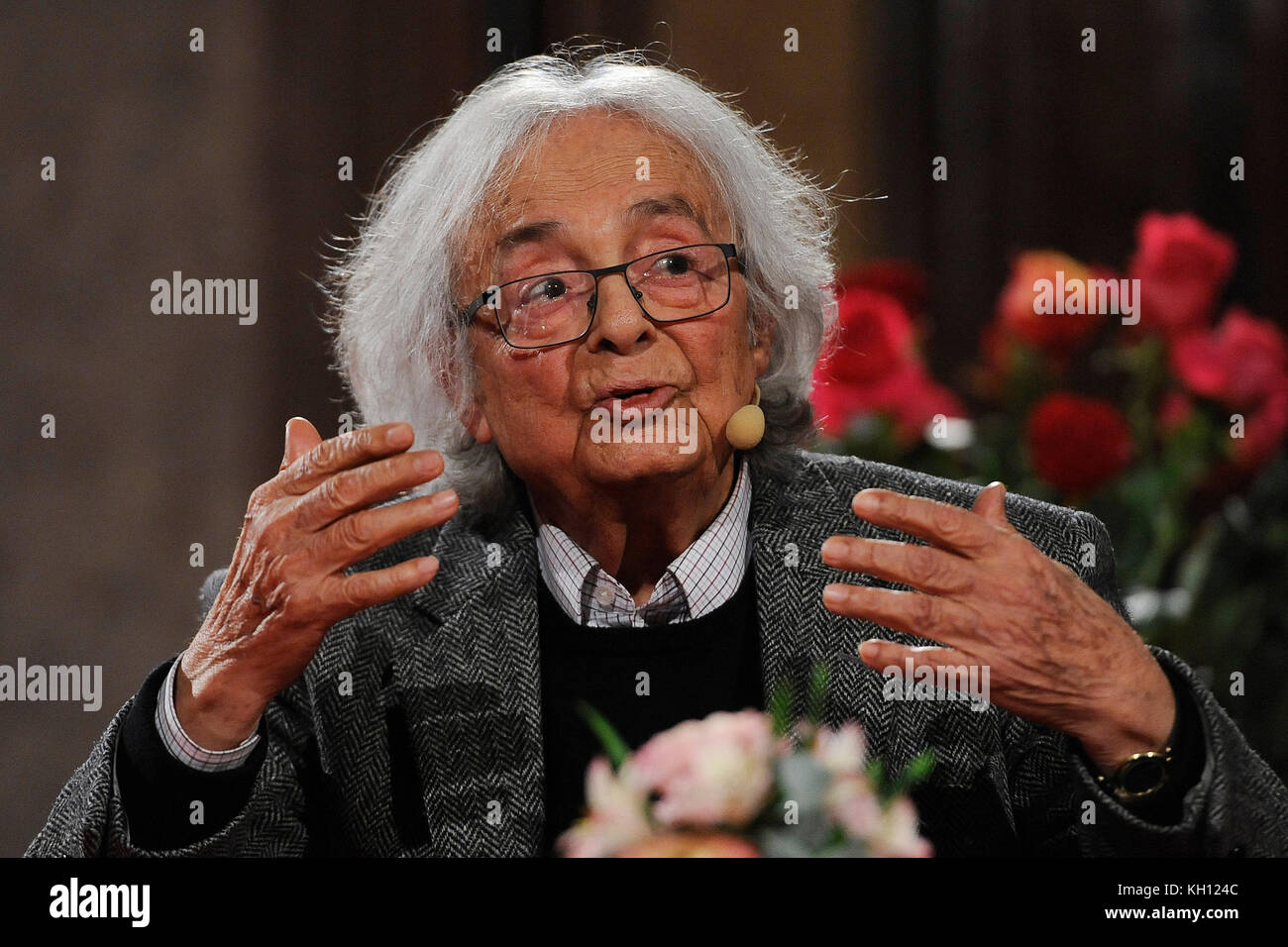 Prague, Czech Republic. 11th Nov, 2017. Syrian poet Adonis speaks ...