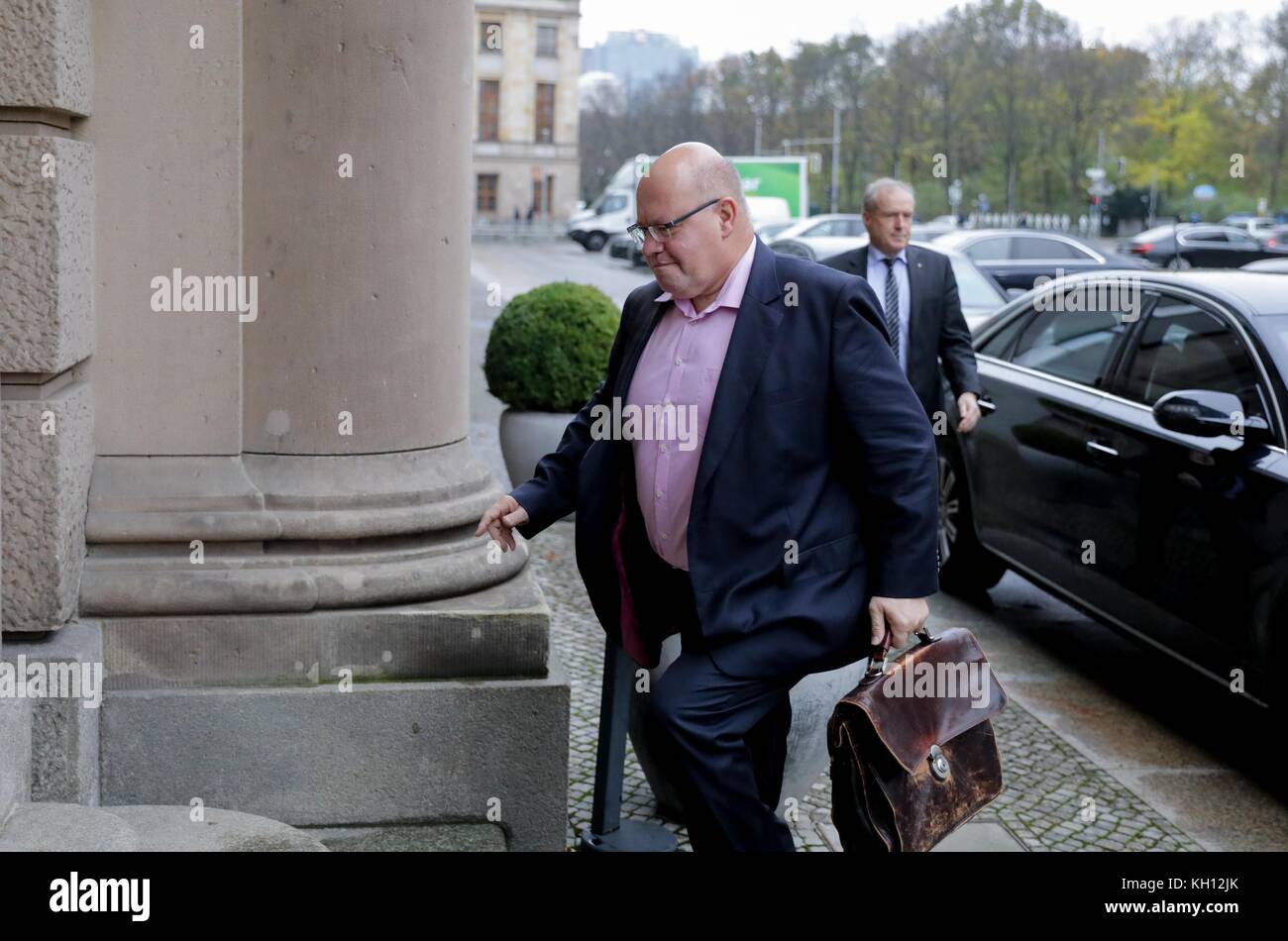 Berlin, Germany. 13th Nov, 2017. Interim Finance Minister Peter ...