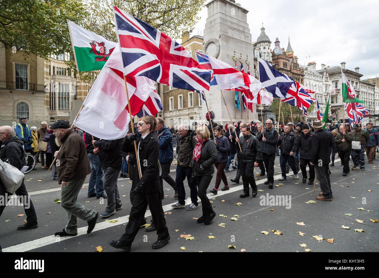 National front march remembrance sunday hi-res stock photography and ...