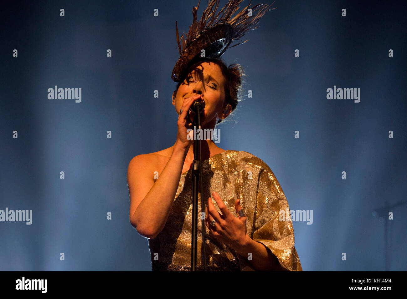 Porto, Portugal. 13th Nov, 2017. The British band, Lamb, performed live ...