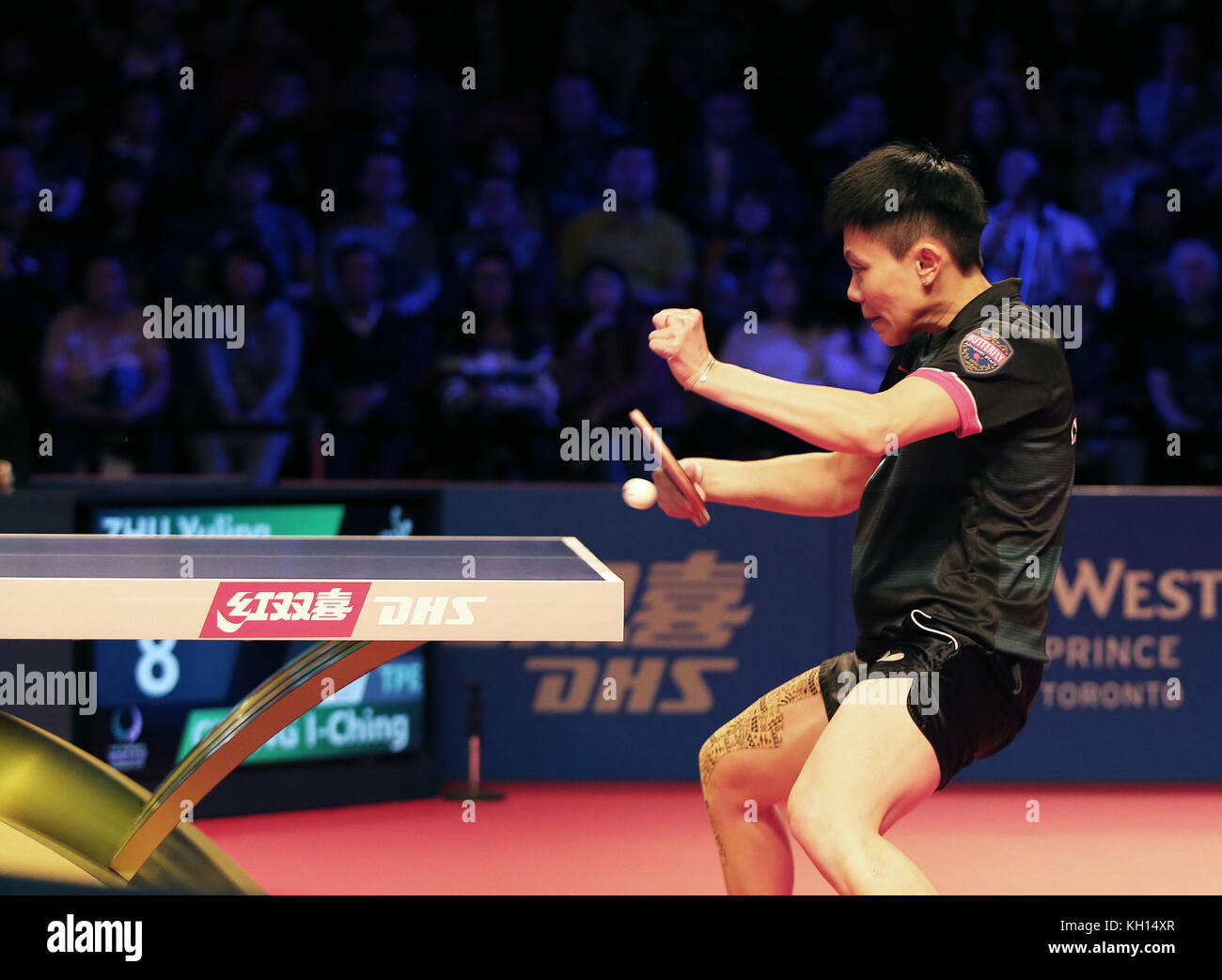 Cheng I Ching competes in the semi finals at the ITTF Women's World Cup ...