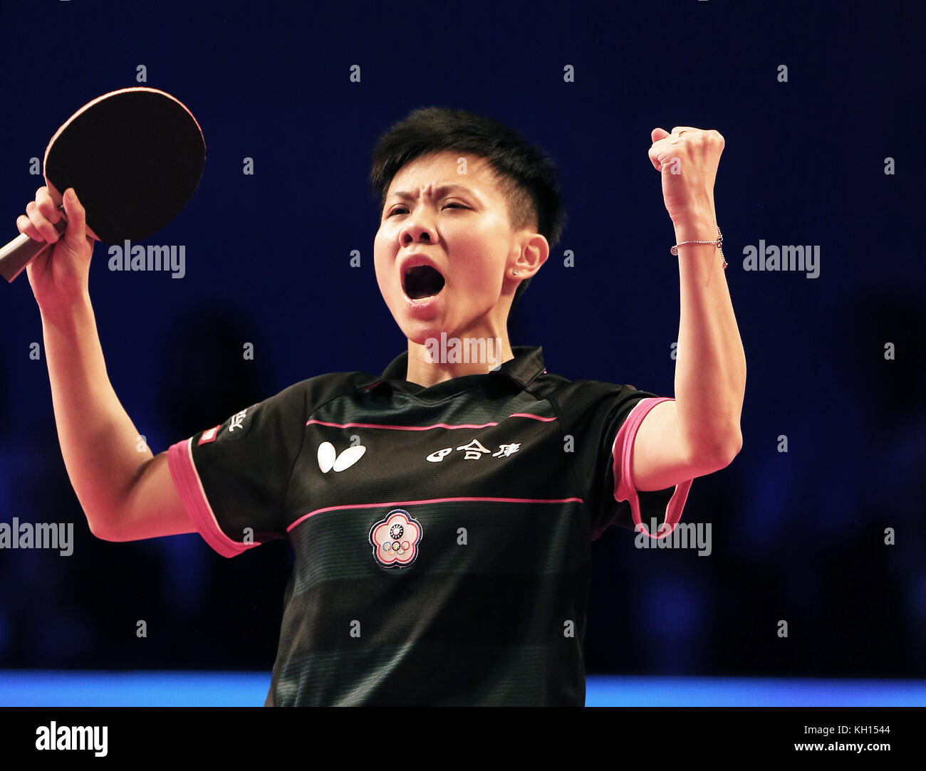 Cheng I Ching winning bronze at the ITTF Women's World Cup in Markham ...