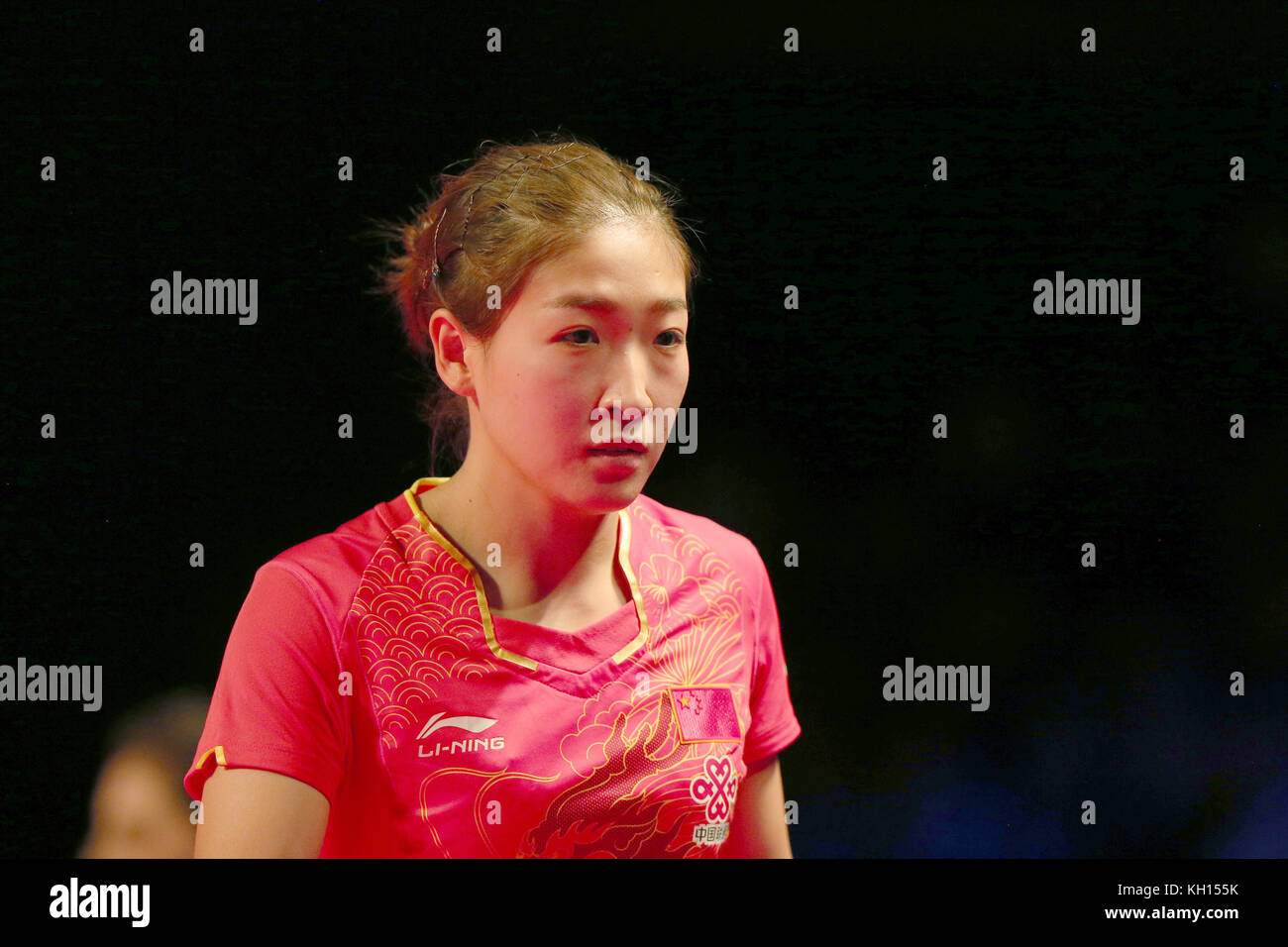 Liu Shiew of China competes in the gold medal match, winning silver at ...