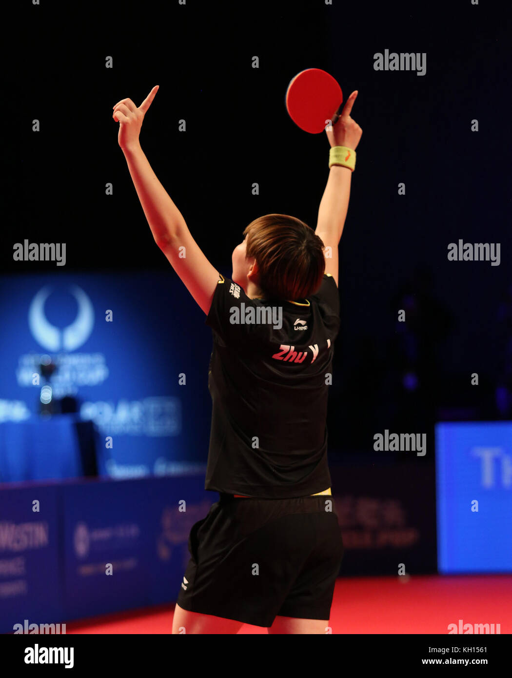Zhu Yuling of China competes in the gold medal match, winning gold at ...