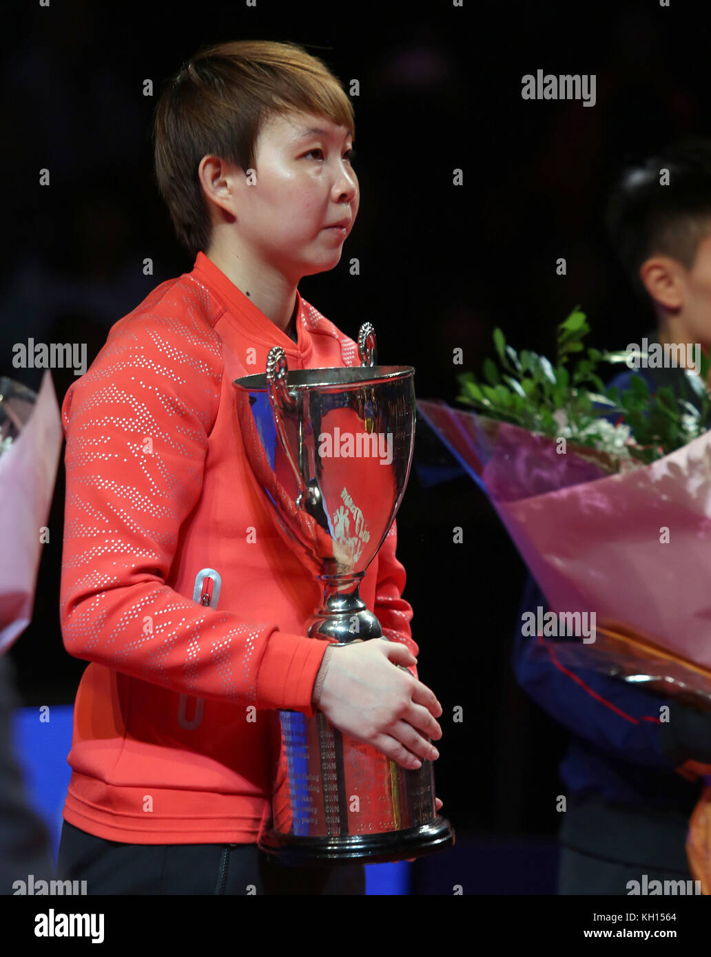 Zhu Yuling of China competes in the gold medal match, winning gold at ...