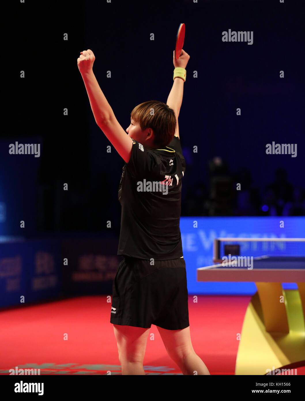 Zhu Yuling of China competes in the gold medal match, winning gold at ...