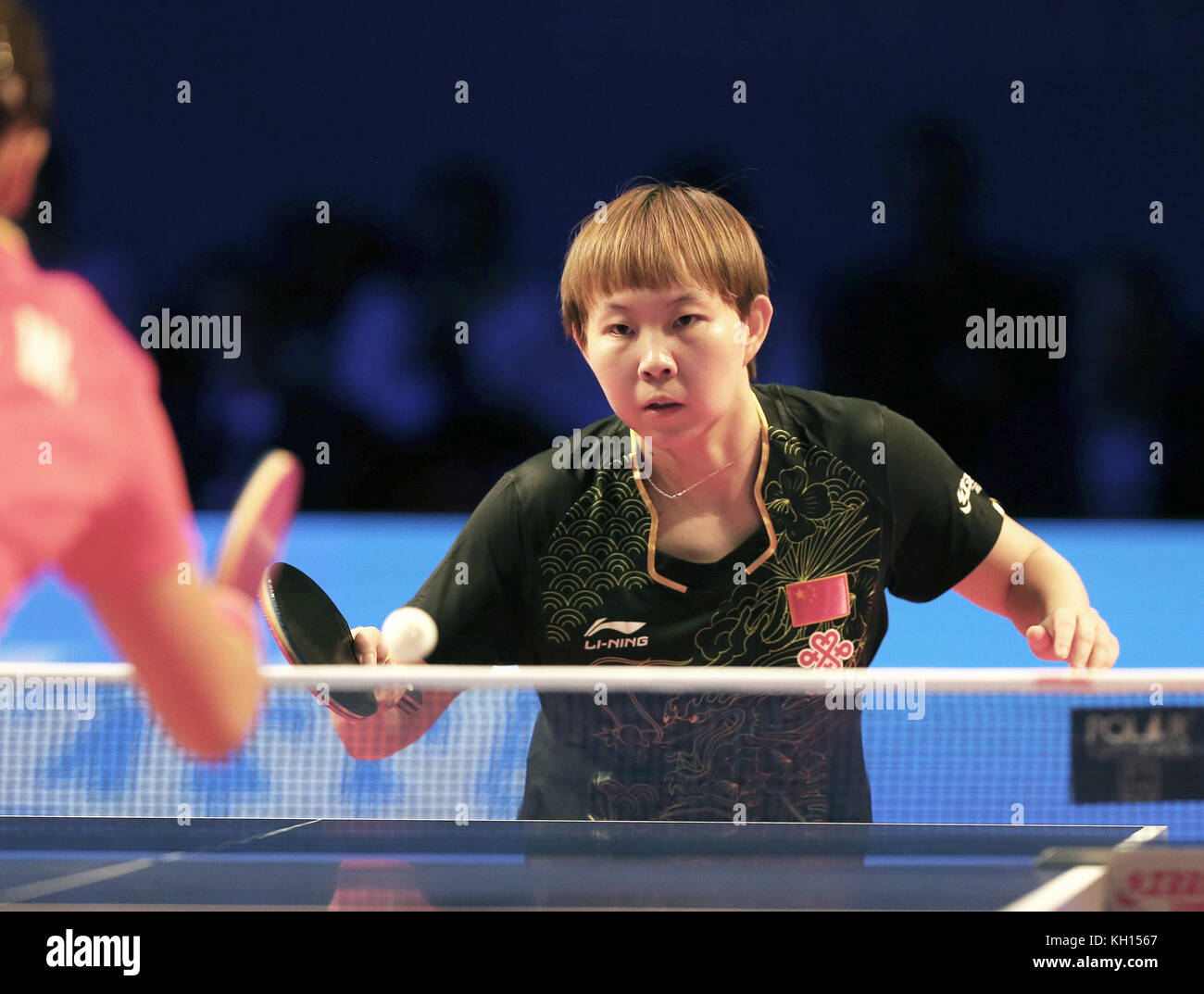 Zhu Yuling of China competes in the gold medal match, winning gold at ...