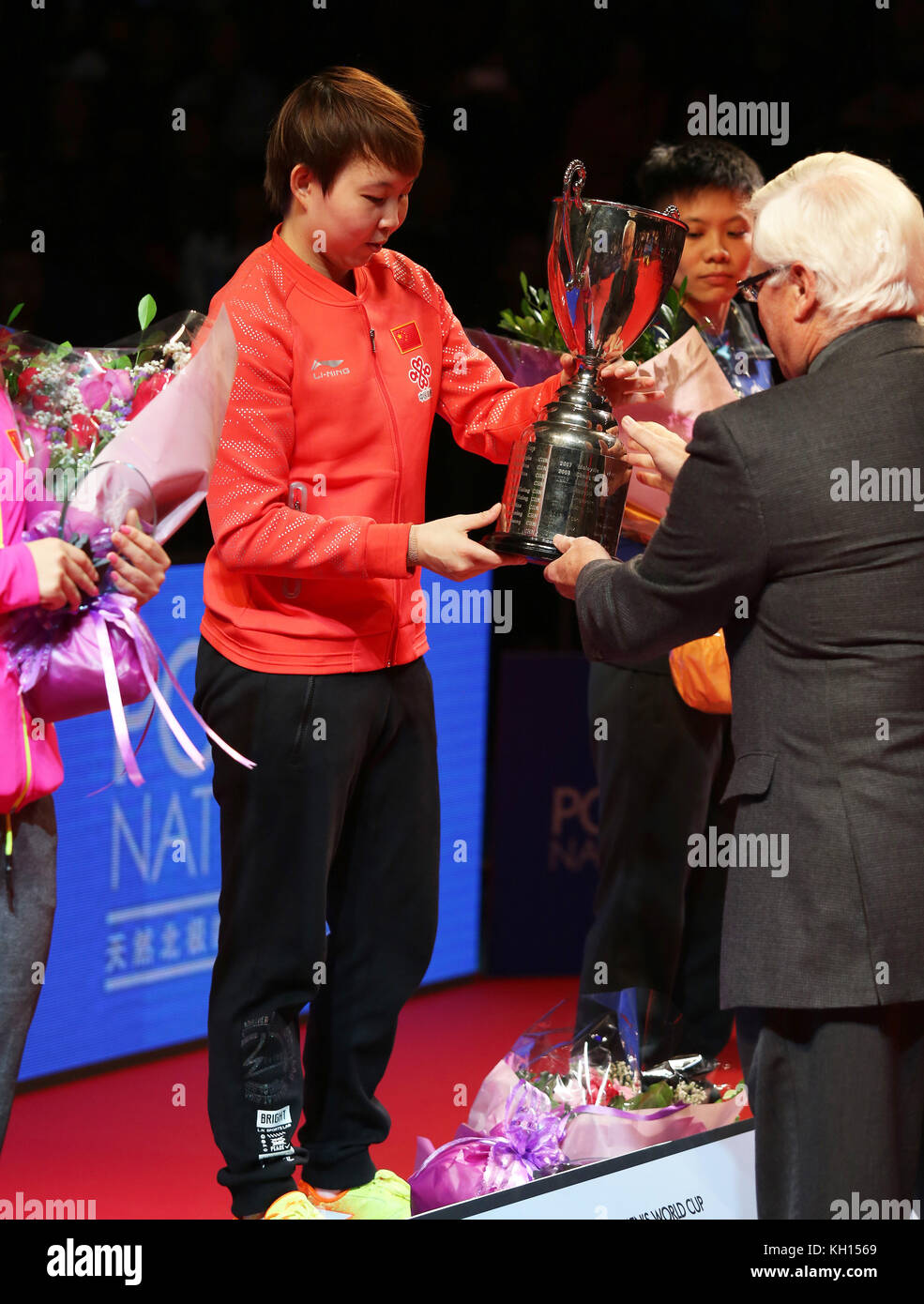 Zhu Yuling of China competes in the gold medal match, winning gold at ...