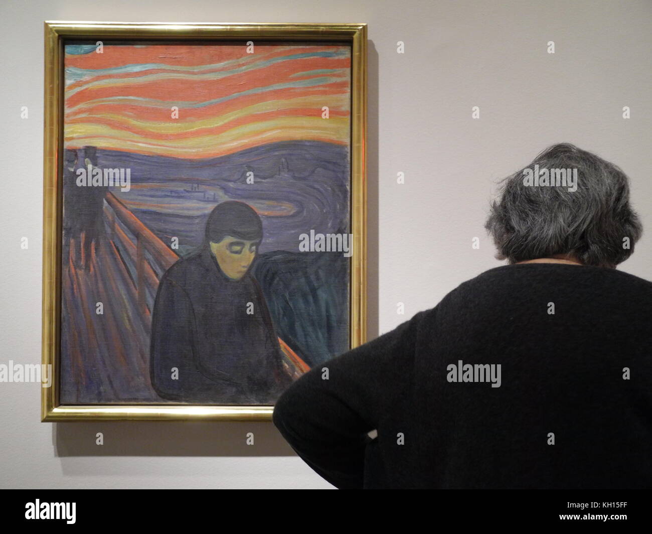 New York, USA. 13th Nov, 2017. "Despair" by the Norwegian painter ...