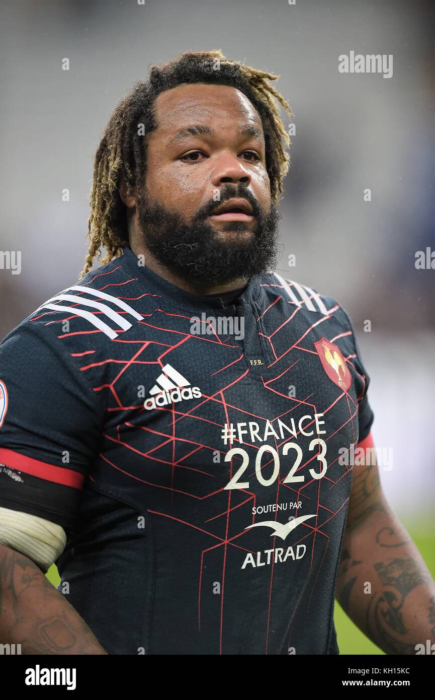 Saint Denis, outside Paris, France. 11th Nov, 2017. Mathieu Bastareaud ...