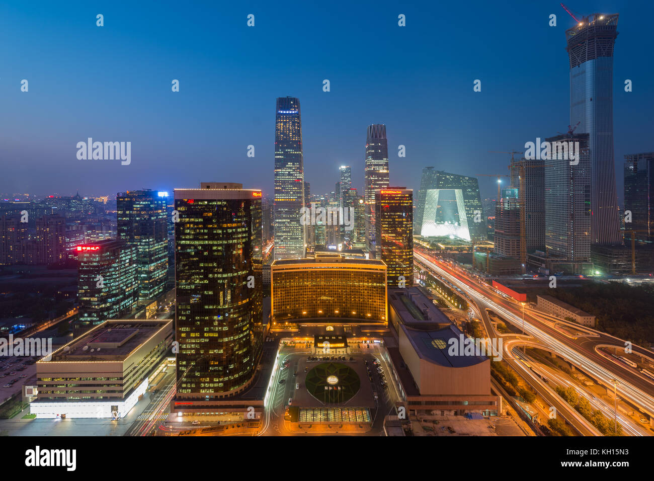 China night view sunset hi-res stock photography and images - Alamy