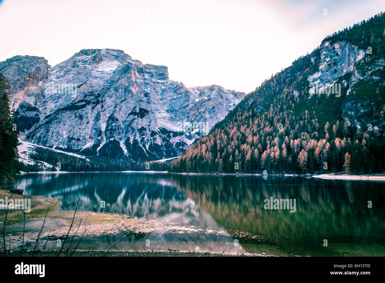 Fall is coming in the italian alps Stock Photo - Alamy