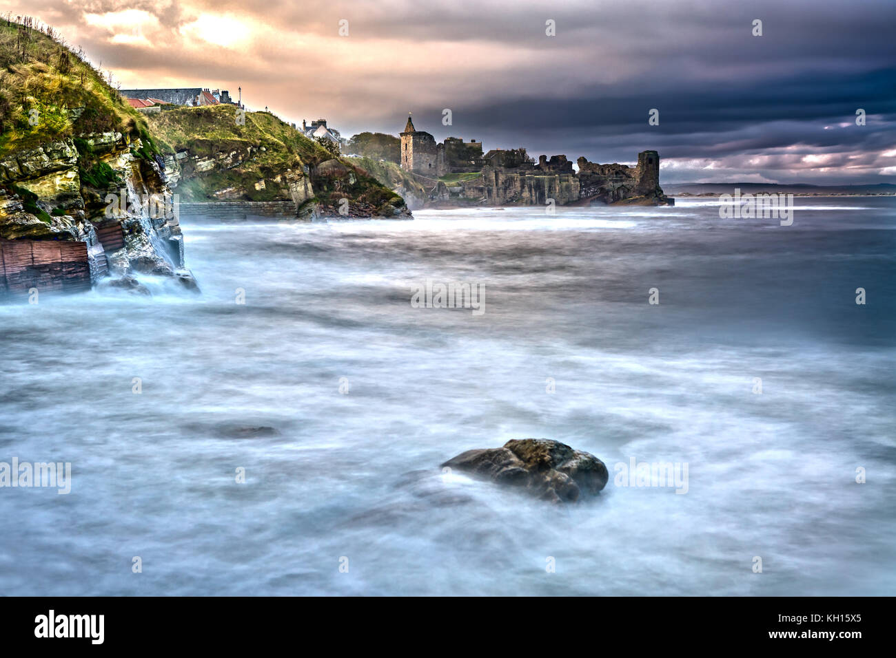 The Coast Line of St. Andrews in Scotland Stock Photo - Alamy